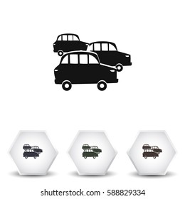 Old Car Icon Vector Stock Vector (Royalty Free) 588829334 | Shutterstock
