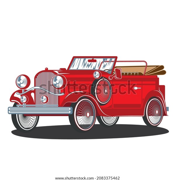 Old Car Model Without Roof Classic Stock Vector (Royalty Free ...
