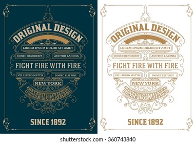 Old Card Design Stock Vector (Royalty Free) 360743840 | Shutterstock