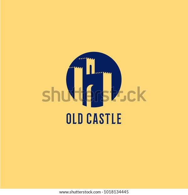 Old Castle Logo Fortress Emblems Castle Stock Vector (Royalty Free ...