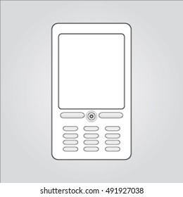 Old Cell Phone Icon Stock Vector (Royalty Free) 491927038 | Shutterstock