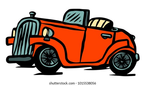 Cartoon Wrecked Automobile Broken Windshield Stock Vector (Royalty Free ...