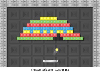 Old Fashion Arcade Platformer Computer Game Stock Vector (Royalty Free ...