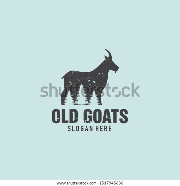 Old Goats Logo Design Vector Stock Vector (Royalty Free) 1517945636 ...