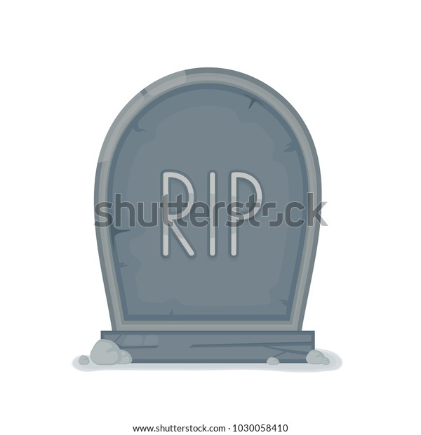 Old Gravestone Cracks Ancient Rip Vector Stock Vector (Royalty Free ...