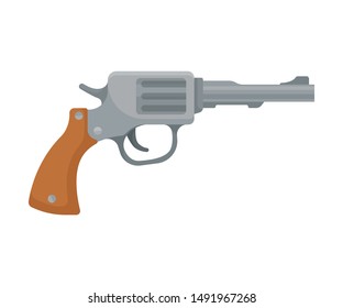 Old Gun Vector Illustration On White Stock Vector (Royalty Free ...