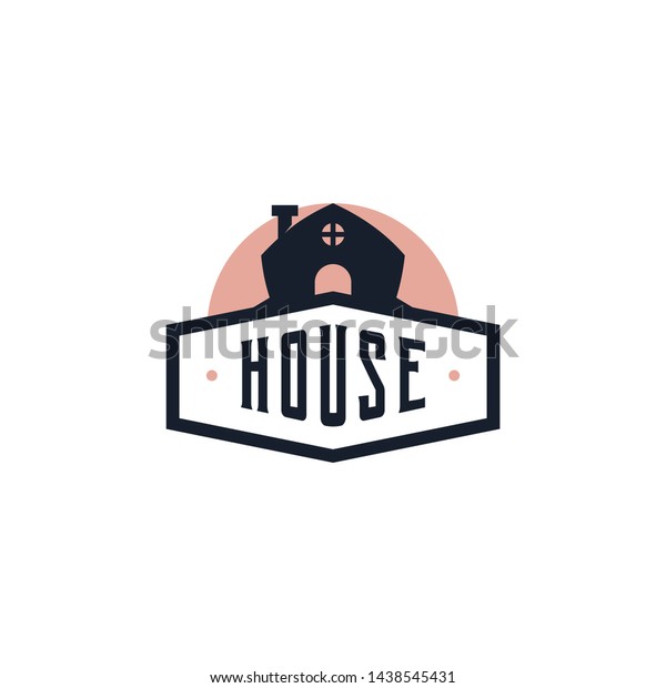 Old House Logo Design Vector Template Stock Vector (Royalty Free ...
