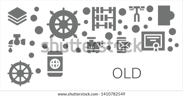 Old Icon Set 11 Filled Old Stock Vector (Royalty Free) 1410782549 ...