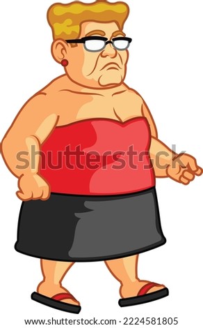 Grumpy Old Lady Cartoon Clipart | Free download on ClipArtMag