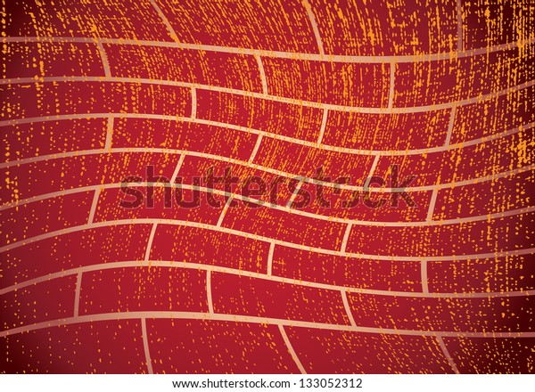 Old Look Waved Grunge Brick Wall Stock Vector (Royalty Free) 133052312 ...
