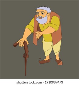 Old Man Character 34 View Stock Vector (Royalty Free) 1910987473 ...
