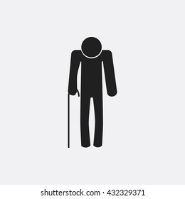 Old Man Icon Stock Vector (Royalty Free) 432329371 | Shutterstock