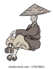Old Man Relaxing Stock Vector (Royalty Free) 173278811 | Shutterstock