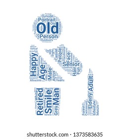 Old Man Word Cloud Tag Cloud Stock Vector (Royalty Free) 1373583635 ...