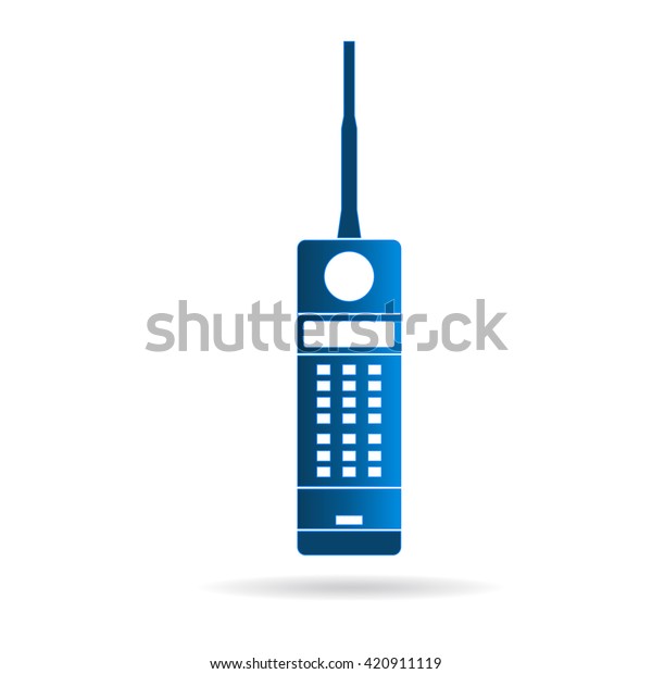 Old Mobile Cellular Phone Logo Vector Stock Vector (Royalty Free) 420911119