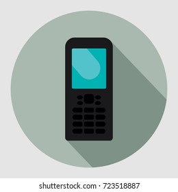 Old Mobile Phone Vector Illustration Stock Vector (Royalty Free ...