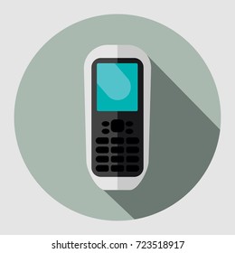Old Mobile Phone Vector Illustration Stock Vector (Royalty Free ...