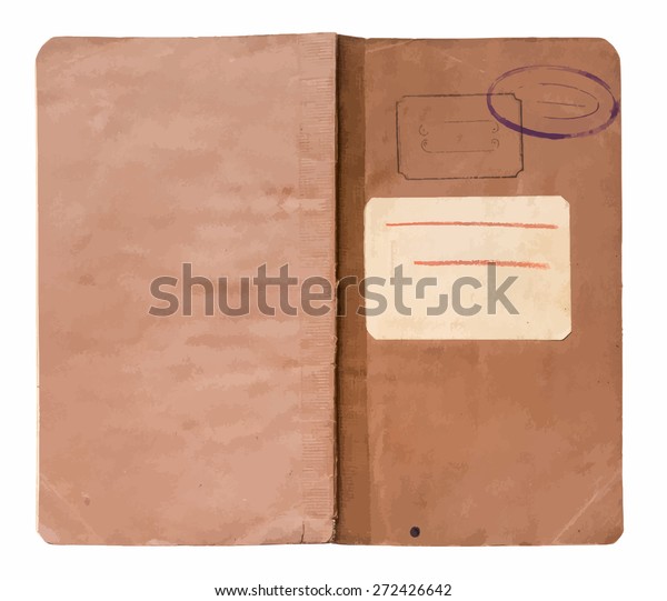 Old Note Book Isolated Vector Stock Vector (Royalty Free) 272426642 ...