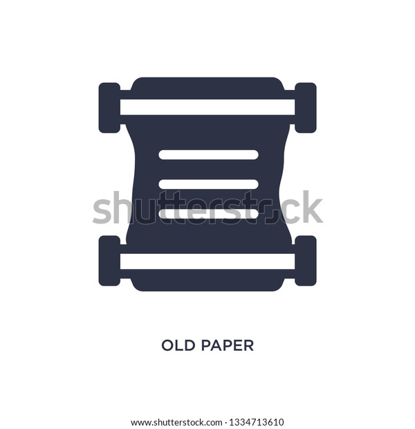 Old Paper Icon Simple Element Illustration Stock Vector (Royalty Free ...