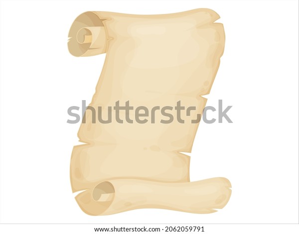 Old Paper Scroll Vintage Letter Certificate Stock Vector (Royalty Free ...