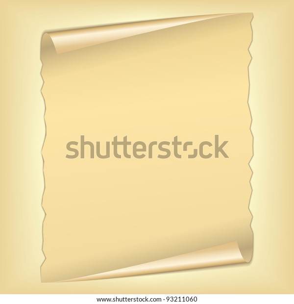 Old Paper Vector Illustration Stock Vector (Royalty Free) 93211060 ...