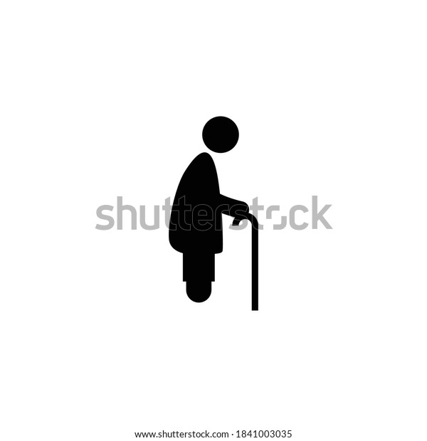 Old People Icon Vector Symbol Stock Vector (Royalty Free) 1841003035 ...
