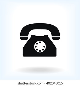 Old Phone Vector Icon Stock Vector (Royalty Free) 530201833
