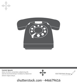 Old Phone Icon Stock Vector (Royalty Free) 446679616 | Shutterstock
