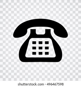Old Phone Icon Stock Vector (Royalty Free) 496467598
