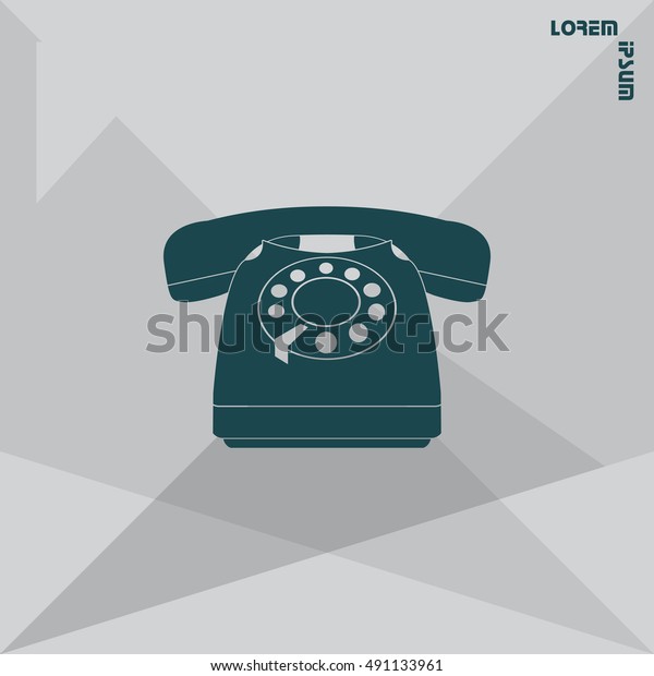 Old Phone Icon Stock Vector (Royalty Free) 491133961 | Shutterstock