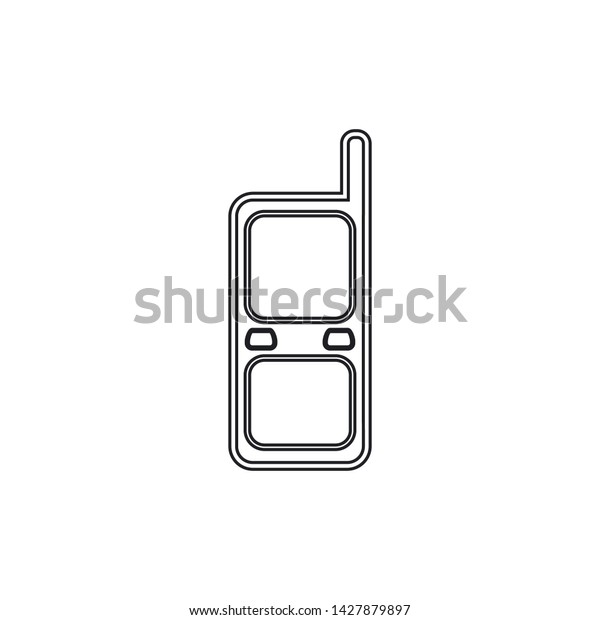 Old Phone Icon Retro Mobile Phone Stock Vector (Royalty Free ...