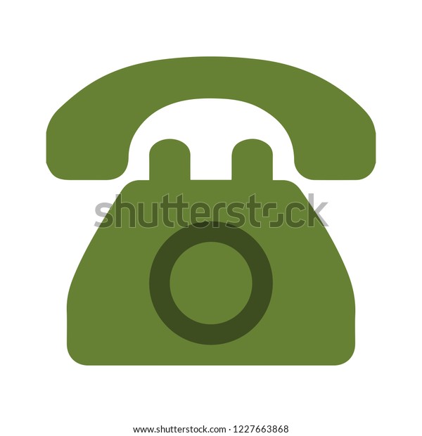 Old Phone Icon Trendy Flat Style Stock Vector (Royalty Free) 1227663868