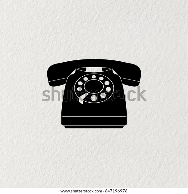 Old Phone Icon Vector Illustration Stock Vector (Royalty Free ...