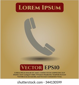 Old Phone Symbol Stock Vector (Royalty Free) 344130599 | Shutterstock