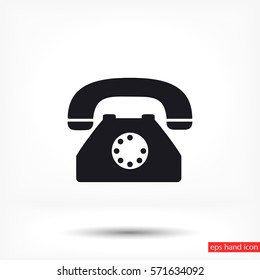 Old Phone Vector Icon Stock Vector (Royalty Free) 547099900