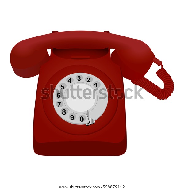 Old Phone Vector Illustration Stock Vector (Royalty Free) 558879112 ...