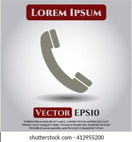 Old Phone Vector Symbol Stock Vector (Royalty Free) 412955200 ...
