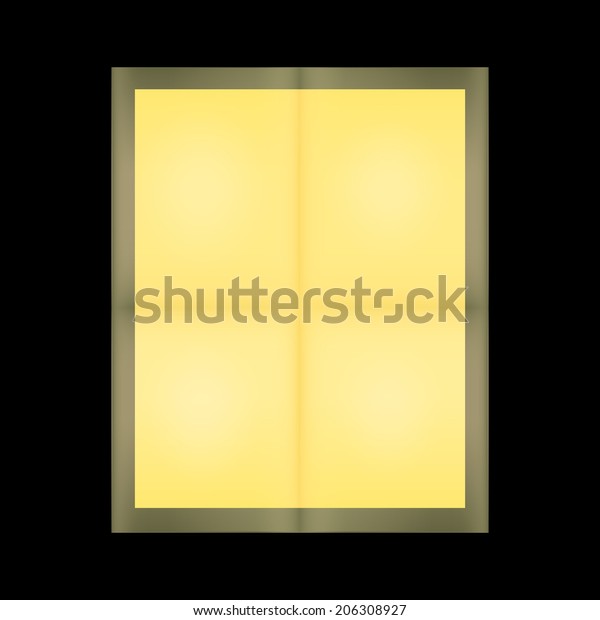 Old Piece Paper Crease Marks Isolated Stock Vector (Royalty Free ...