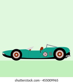 Old Race Car Icon Illustration Vector: vector de stock (libre de ...