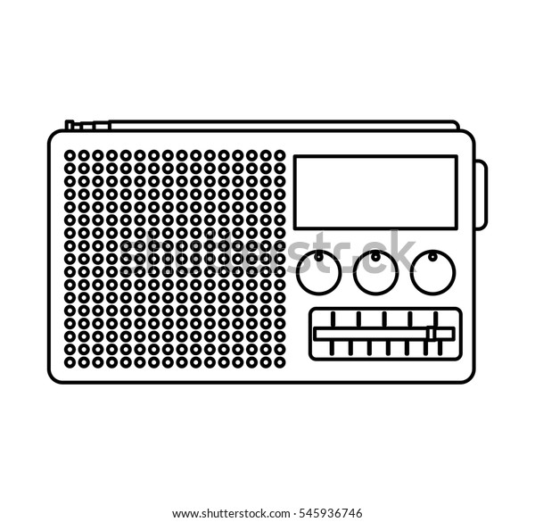Old Radio Handle Isolated Icon Vector Stock Vector (Royalty Free ...