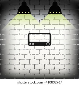 School Bus Icon Transport Sign: เวกเตอร์สต็อก (ปลอดค่าลิขสิทธิ์ ...