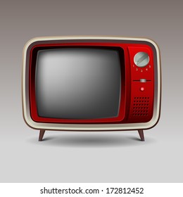 Colorful Retro Tv Design Vector Illustration Stock Vector (Royalty Free ...