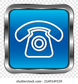 Old Retro Phone Simple Icon Flat Stock Vector (Royalty Free) 2149149159 ...