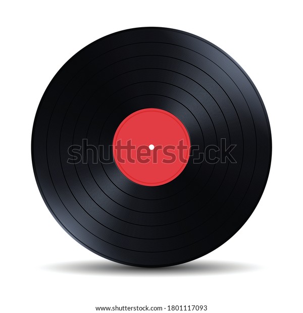 Old Retro Red Vinyl Record Lp Stock Vector (Royalty Free) 1801117093 ...