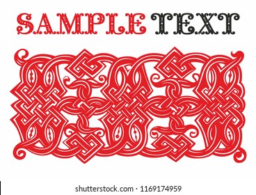 Old Russian Pattern Book Russian Ukrainian Stock Vector (Royalty Free ...