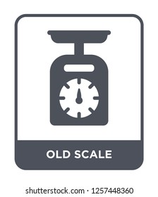 Old Scale Icon Vector On White Stock Vector (Royalty Free) 1257448360 ...