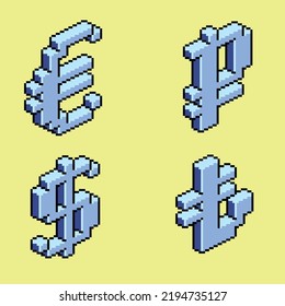 Old School Vector Currency Symbols Set Stock Vector (Royalty Free ...