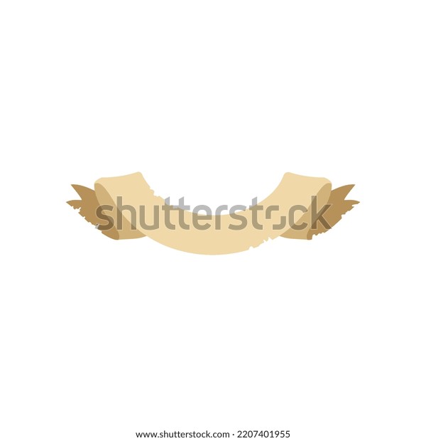 Old Scroll Inscription Flat Style Vector Stock Vector (Royalty Free ...