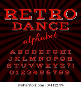 Flaming Alphabet Red Shades Artistic Font Stock Vector (Royalty Free ...