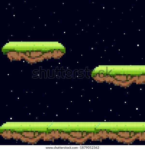 Old Style Pixel Game Pixel Art Stock Vector (Royalty Free) 1879052362 ...